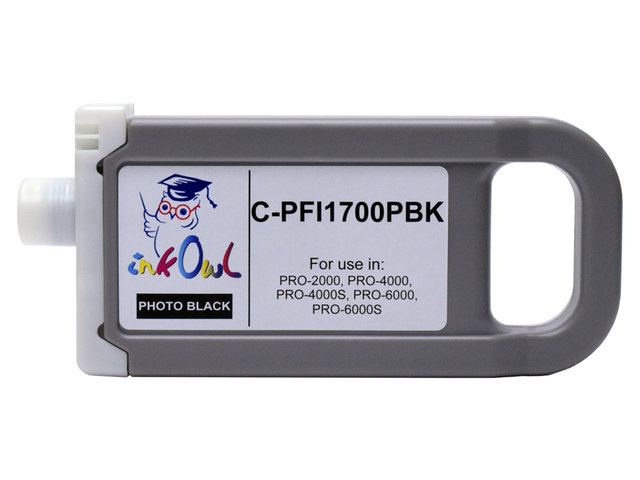 700ml Compatible Cartridge for CANON PFI-1700PBK PHOTO BLACK - InkOwl