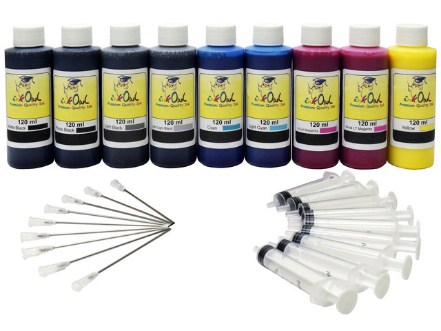 120ml Bulk Kit for EPSON R2880, R3000 with Matte Black - InkOwl